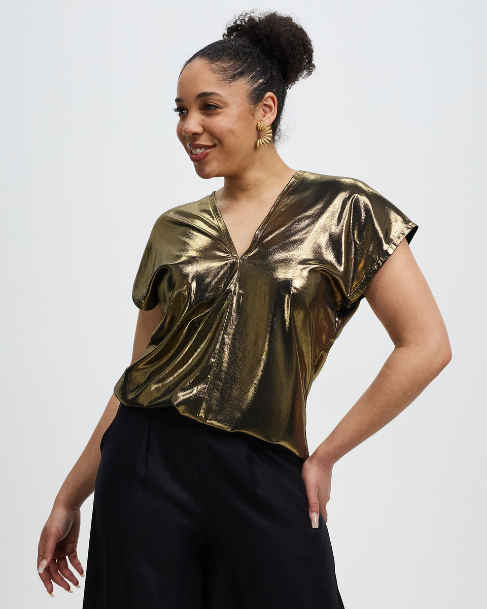 Karen Top-Liquid Gold – The Social Outfit
