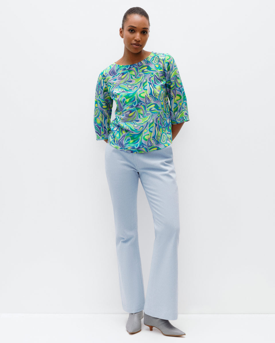 Silk Smock Top - Reflections – The Social Outfit